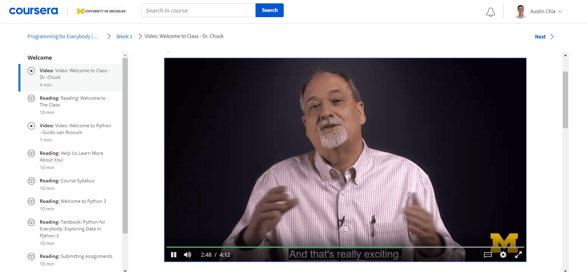 Coursera Python for Everybody: Course Review (2023)