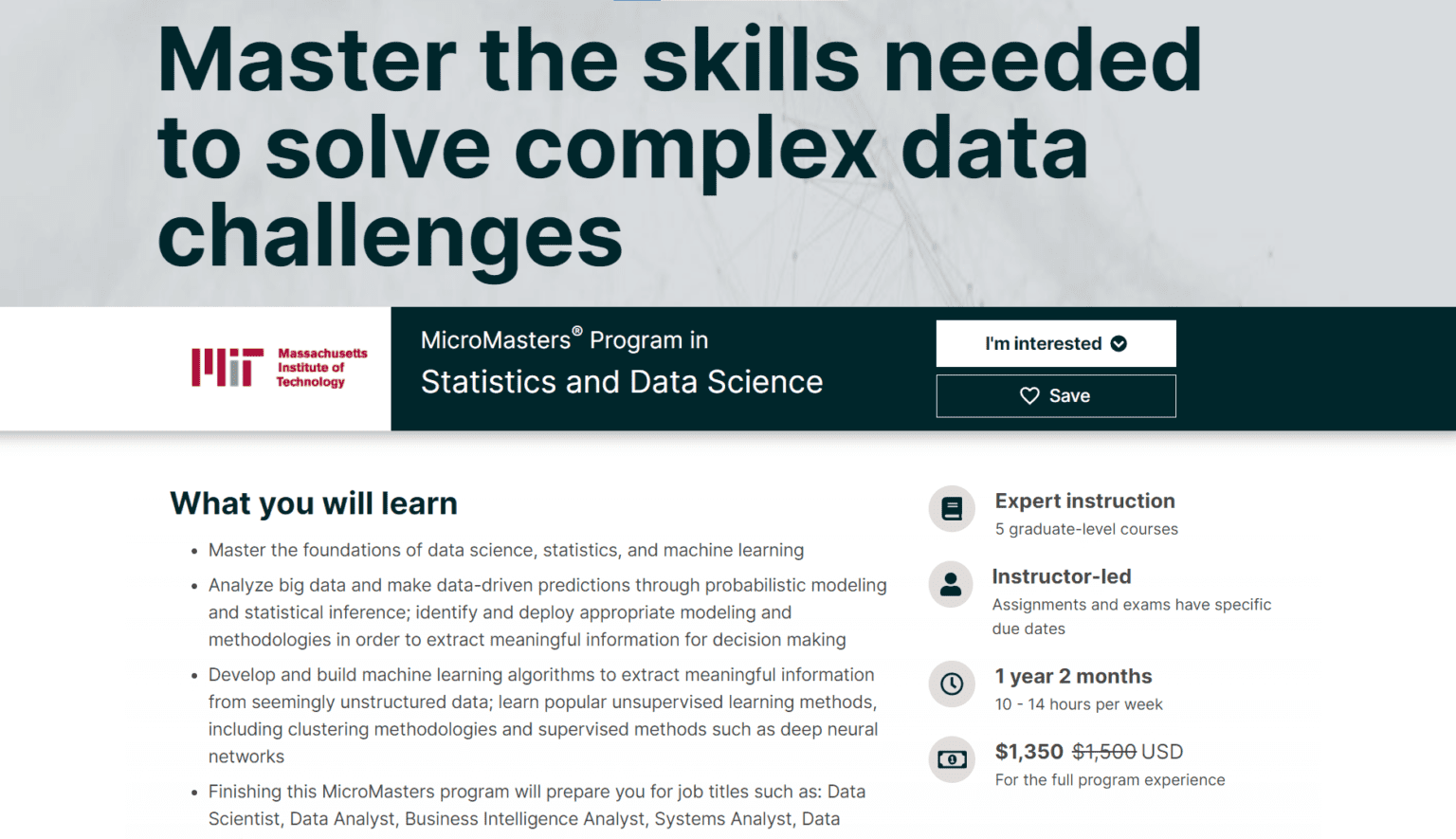 MIT MicroMasters Data Science Program: 2023 Review