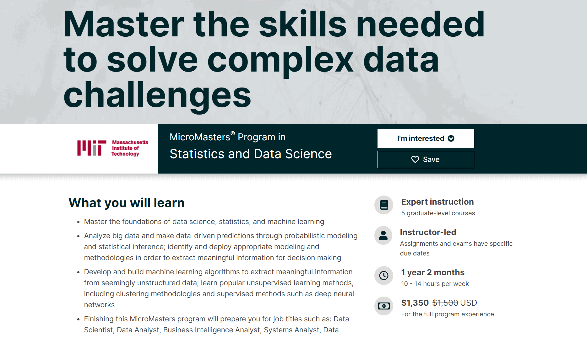 MIT MicroMasters Data Science Program: 2023 Review