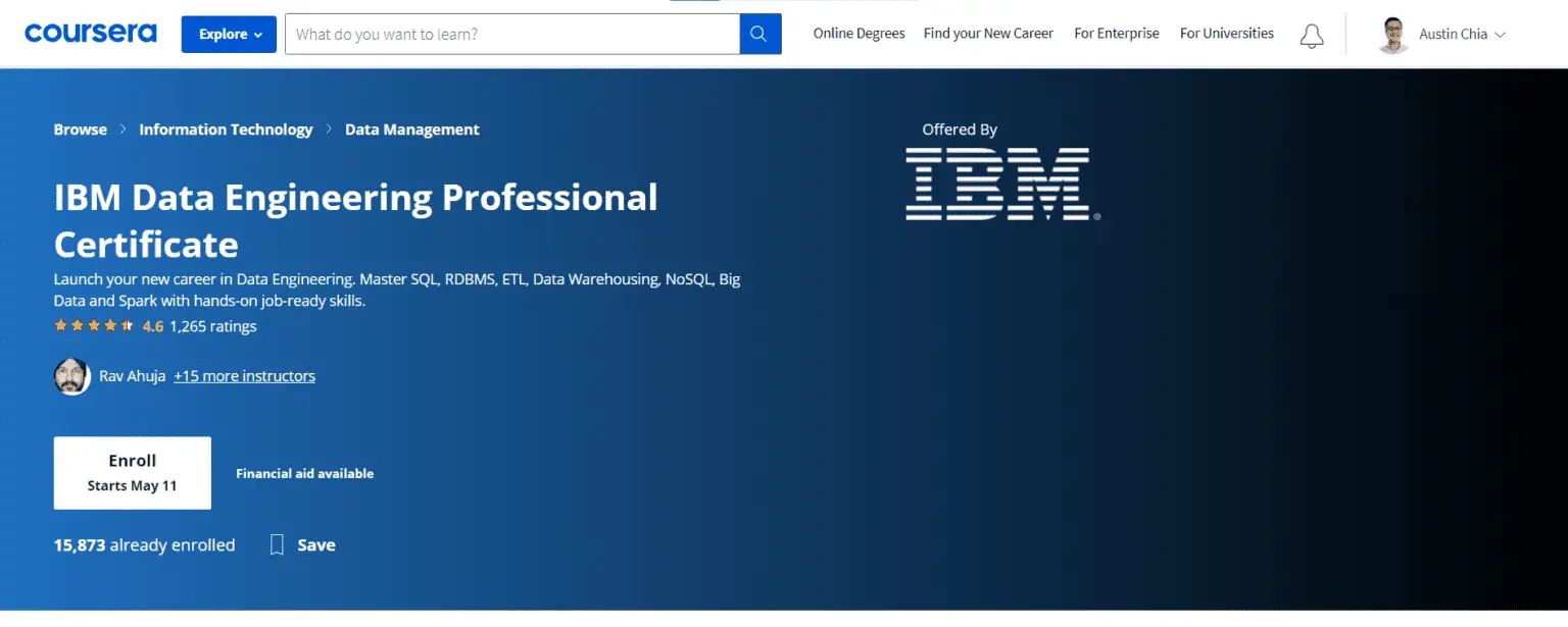 IBM Data Engineering Professional Certificate: Reviewed! (2023)