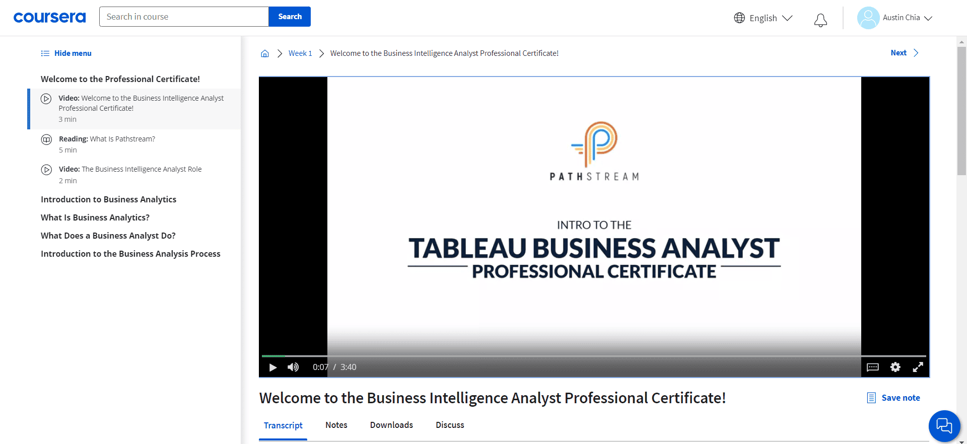 Tableau Business Intelligence Analyst Professional Certificate: A Review